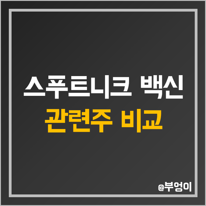 국내 코로나 스푸트니크 백신 관련주 비교 이아이디 이화전기 이트론 바이넥스 제테마 종근당바이오 프레스티지바이오 파마 로직스