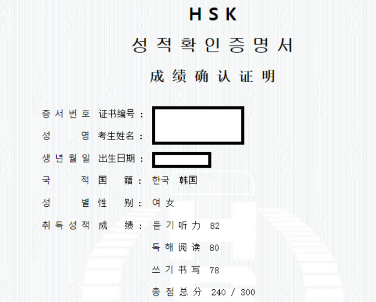 HSK5급 시험 합격 후기 및 쓰기, 단어 공부법! : 네이버 블로그
