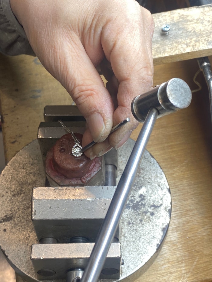 PT950 다이아몬드 목걸이 0.43CT 리세팅 : 네이버 블로그