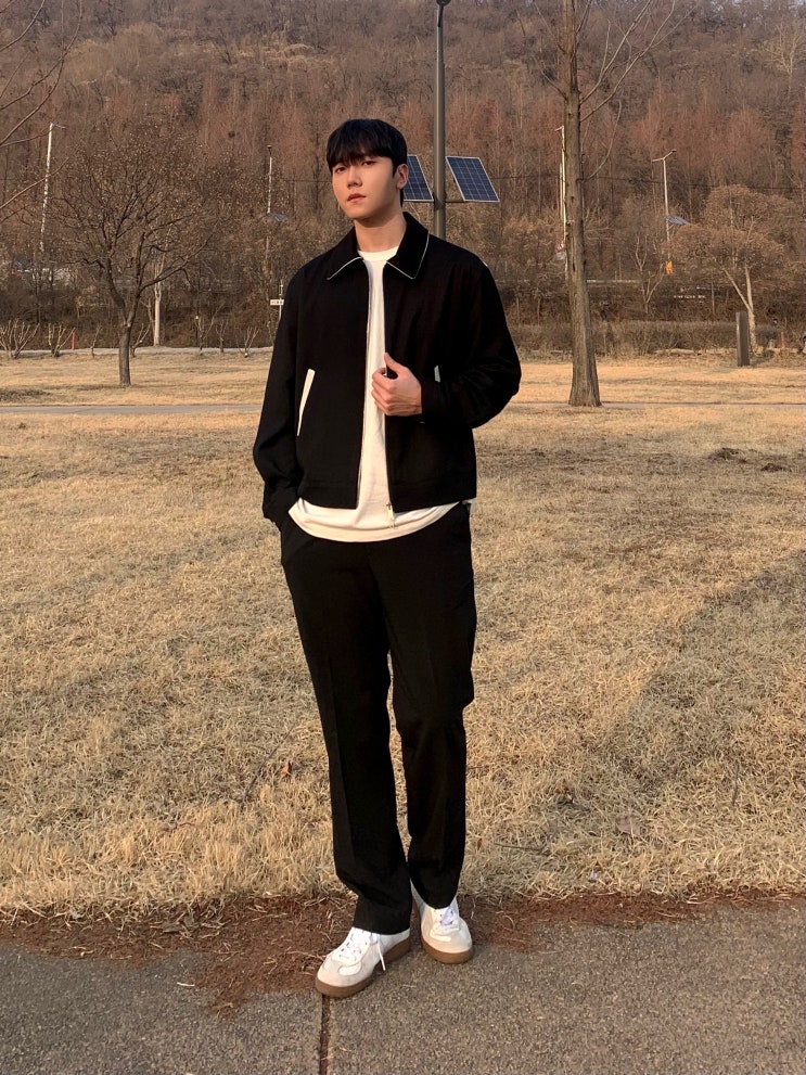 세미와이드 슬랙스 리뷰 에디션 남자 검은색 와이드핏 바지 후기 네이버 블로그