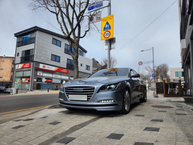 제네시스 DH, G80 LED헤드램프, 스포츠핸들 장착으로 신형개조!! : 네이버 블로그