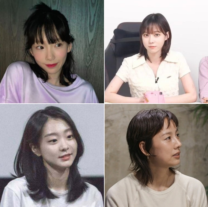 중단발 허쉬컷트 C컬펌 꿀조합 거지존 연예인 헤어스타일링 Zip 네이버 블로그