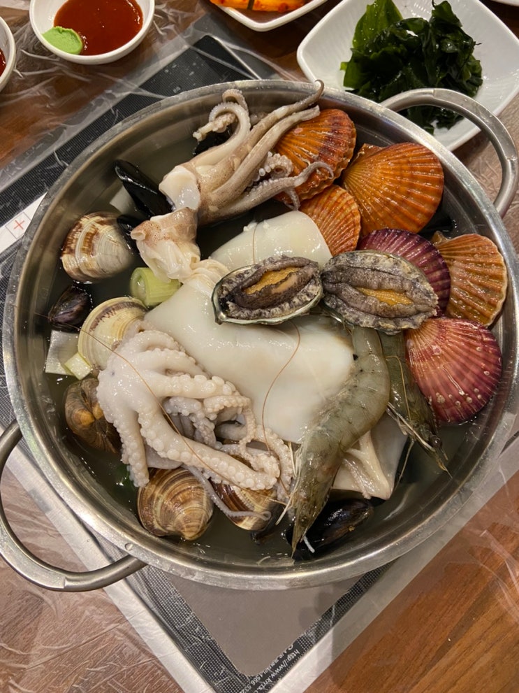 파주칼국수 맛집 복많네해물칼국수에서 먹은 해물조개찜 짱짱 네이버 블로그