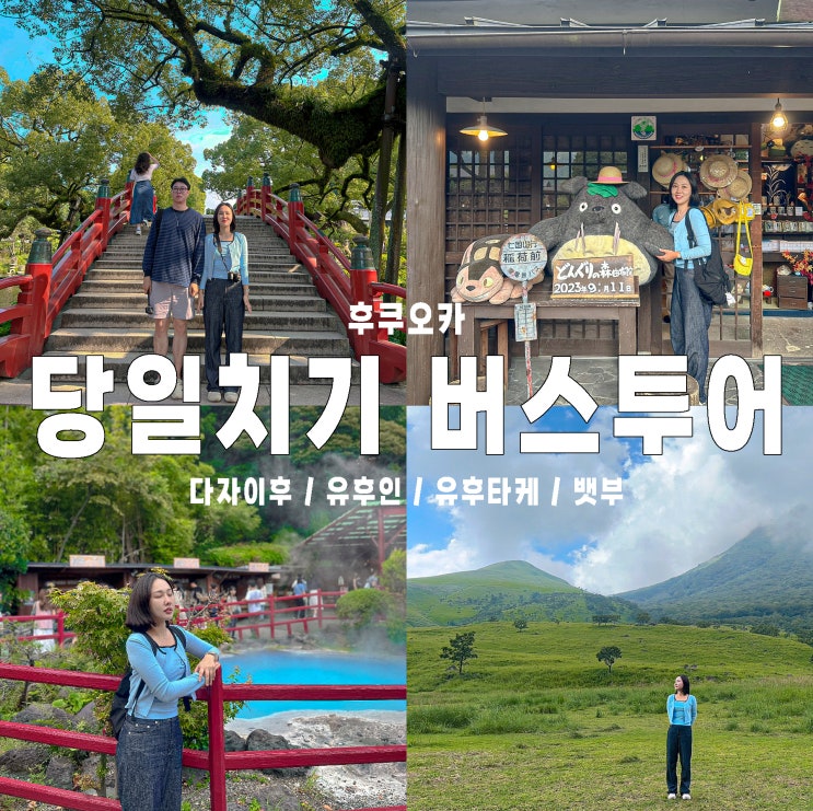 후쿠오카 근교 당일치기 유후인 버스투어 라쿠투어 다자이후 유후인 유후다케 벳부 둘째날 네이버 블로그