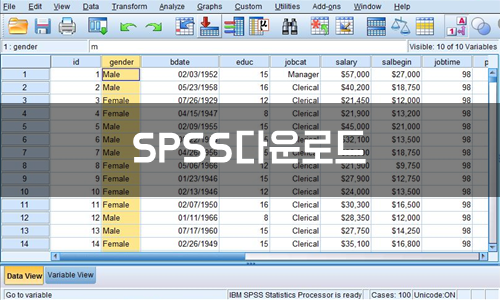 spss 체험판 다운로드 프로그램 사용법 : 네이버 블로그