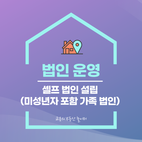 2 셀프 법인 설립 절차미성년자 포함 가족 법인 네이버 블로그