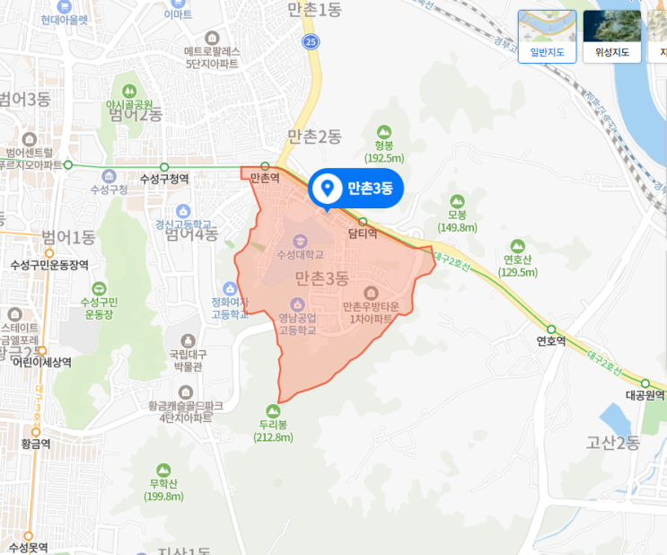 대구 수성구 입지 분석 만촌3동ft 범4만3 만촌자이르네 만촌삼정그린코아에듀파크 만촌3차화성파크드림 만촌3동재개발