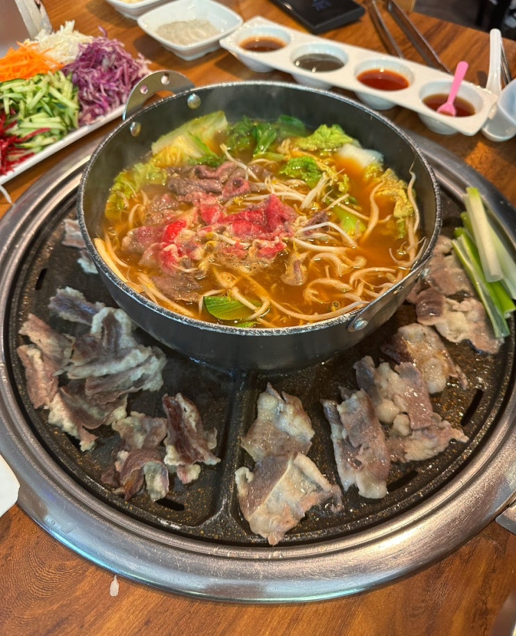 방이동 회식 장소 추천 샤브샤브 퀸즈가든 잠실 점심 맛집 네이버 블로그