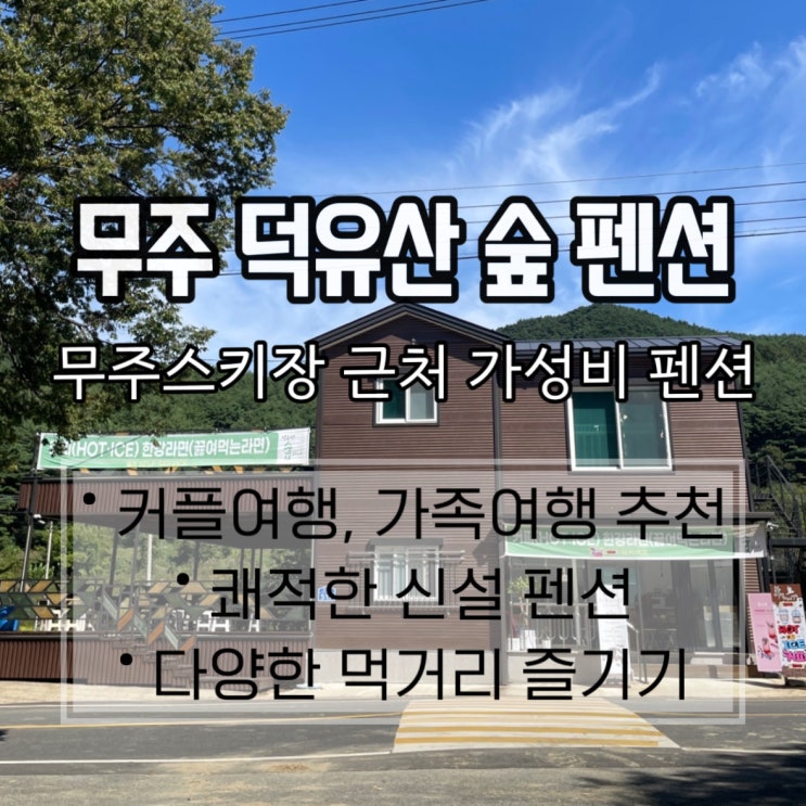 무주 덕유산숲펜션 스키장 근처 가성비 무주펜션추천 네이버 블로그