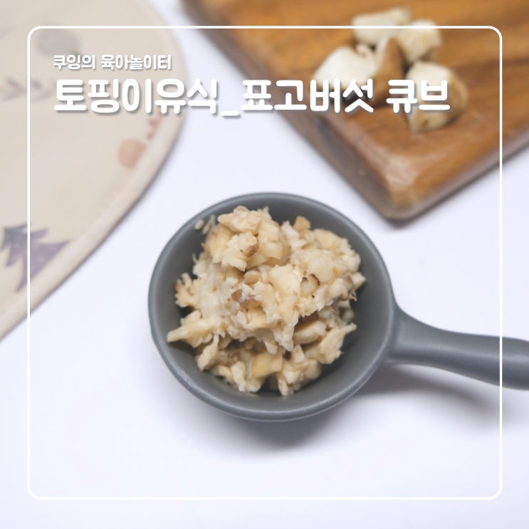 토핑이유식 중기 표고버섯 큐브 로얄에식스 찜기 네이버 블로그