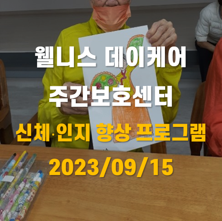 안성 주간보호센터 웰니스데이케어 신체∙인지 향상 프로그램 20230915 안성 시니어케어센터 안성 데이케어센터 네이버 블로그