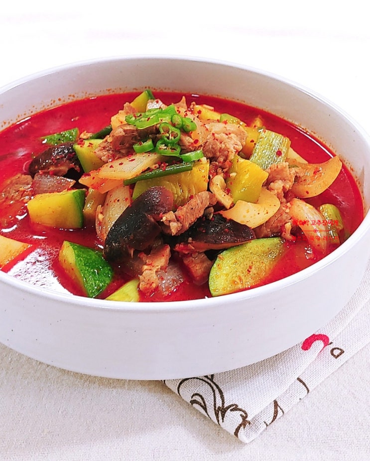 백종원 고추장찌개 레시피 돼지고기 감자 애호박찌개 만들기 네이버 블로그