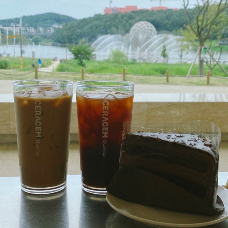 아이와 함께 경기도 호수 전망 뷰 좋은 동탄호수공원 가볼만한곳 세라젬 웰카페 🏡 네이버 블로그