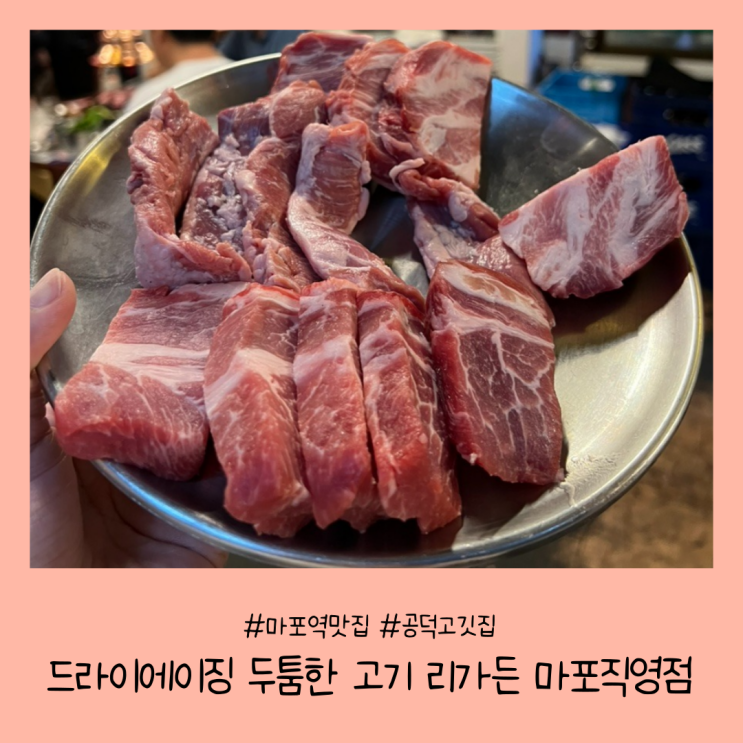 서울마포 마포역 맛집 공덕 고기집 리가든 마포직영점 네이버 블로그