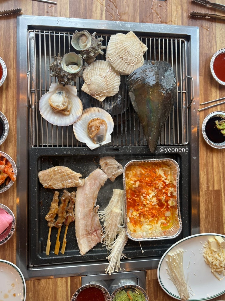 부산 광안리 가성비 좋은 조개 고기 무한리필 통 큰 조개” 네이버 블로그