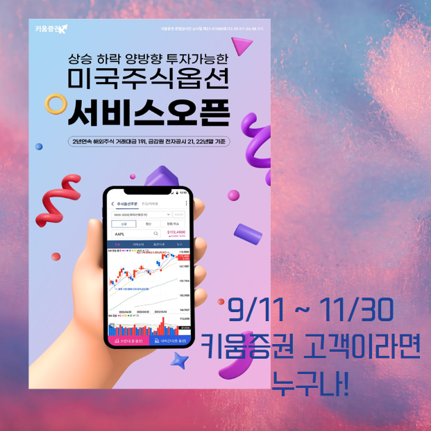 레버리지 활용하는 키움증권 미국주식옵션 오픈 And 마이크로 수수료 무료 이벤트 네이버 블로그