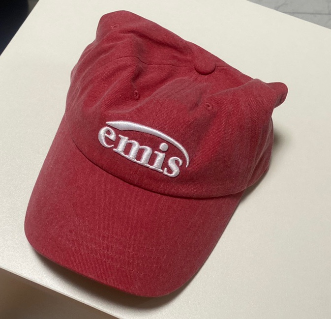 이미스 EMIS 뉴로고 피그먼트 볼캡 NEW LOGO PIGMENT BALL CAP-RED 이제 내게 마지막이 된 후기 ...