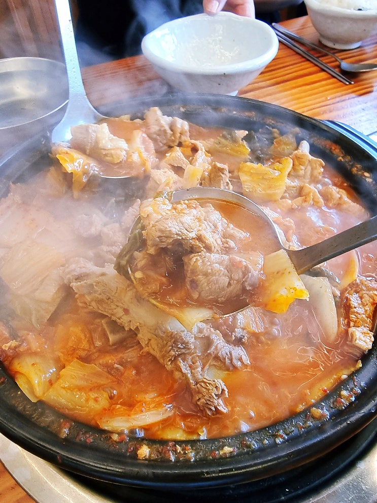 공주 맛집 동학사 초가집 갈비김치전골 갈비김치찌개 네이버 블로그