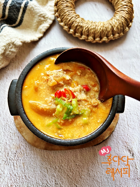 김치비지찌개 돼지고기 비찌지개 레시피 콩비지찌개 만드는 법 콩비지 요리 네이버 블로그
