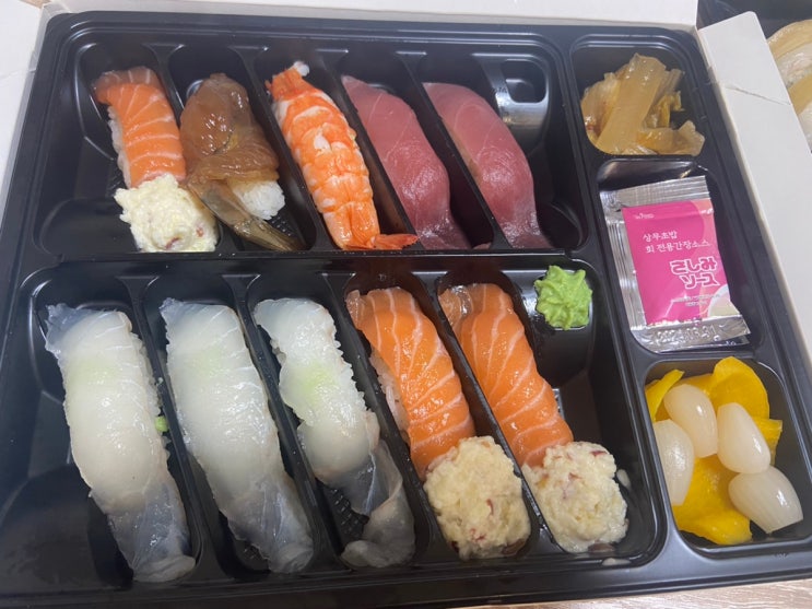 구월동 밥이 맛있는 초밥집 상무초밥 포장하기~ 내돈내산 후기 주차가능 네이버 블로그