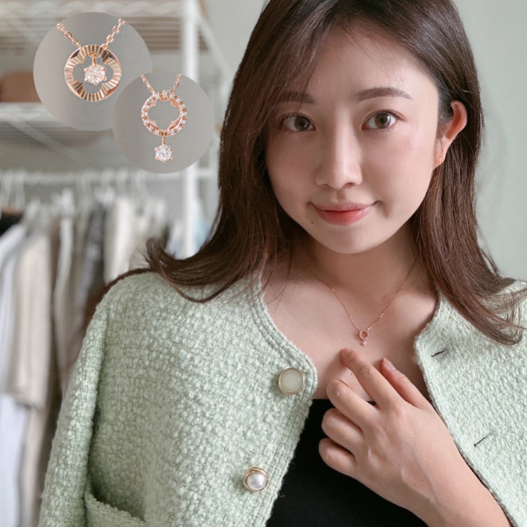 제이에스티나 아이유 14k 여자 목걸이 클로비아 듀엘로 양면이라 예쁨도 두배 네이버 블로그