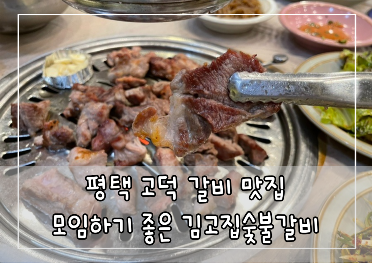 평택 고덕 갈비 맛집 모임 하기 좋은 김고집숯불갈비 네이버 블로그