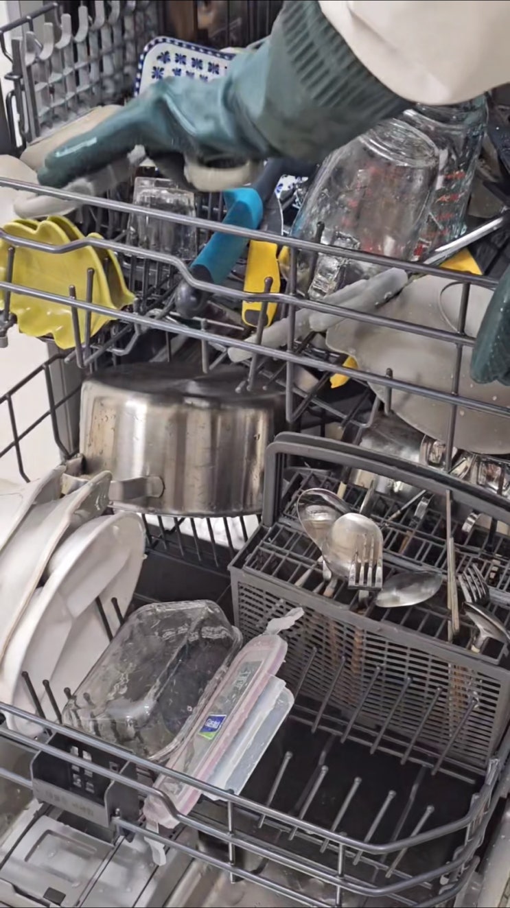 12인용 식기세척기 그릇 테트리스 / LG 오브제 DUBJ1EP 사용법, 청소 방법 : 네이버 블로그