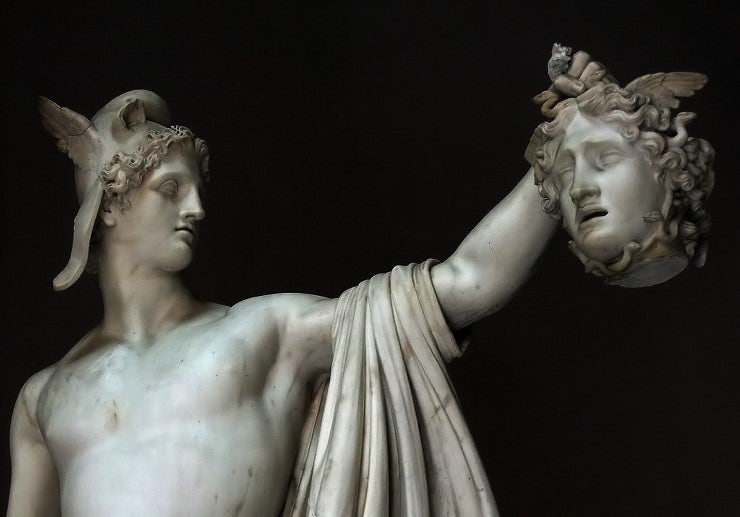 안토니오 카노바 - 승리의 페르세우스(Triumpahant of Perseus), Cortile Ottagono, Pio ...