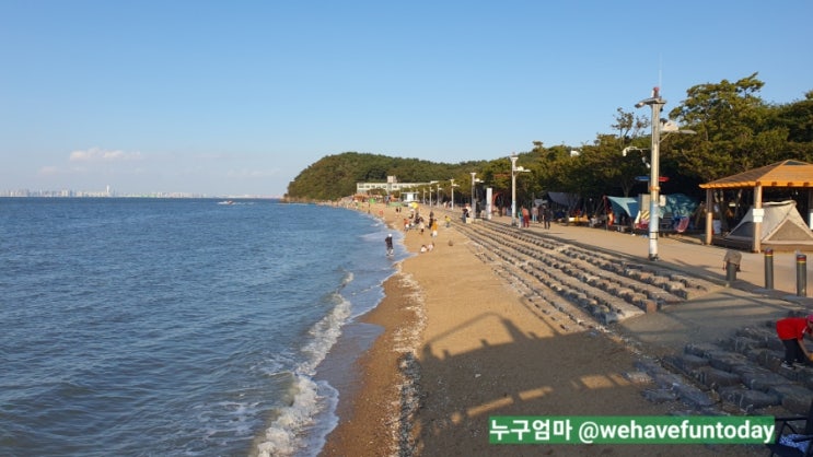 십리포 해수욕장 캠핑장 인천 영흥도 서해 바다 전망 낙조 맛집 갯벌 체험 해루질 네이버 블로그
