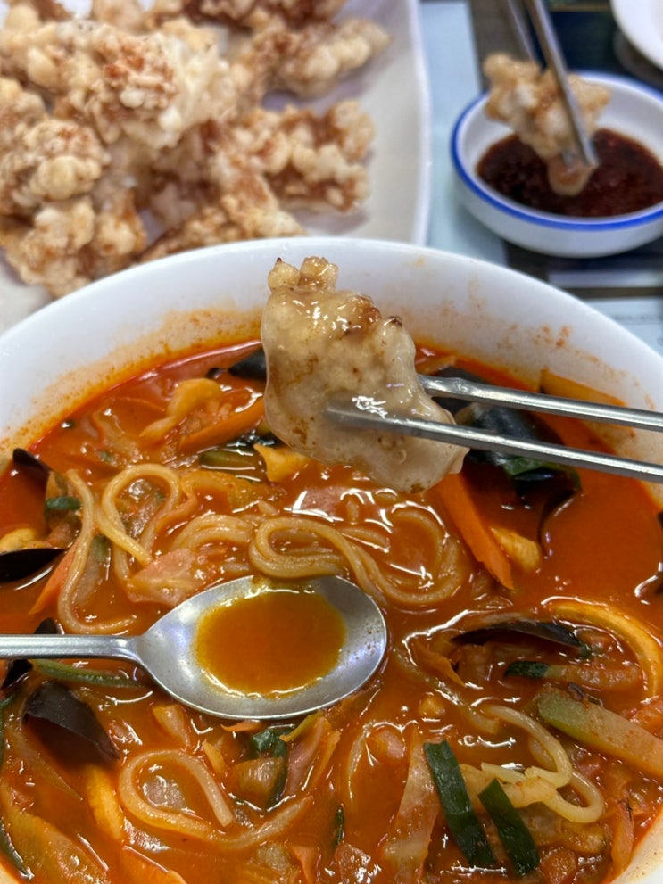 목포 목포 상락동 목포역 근처 중깐 맛집 에서 짬뽕 해장 네이버 블로그