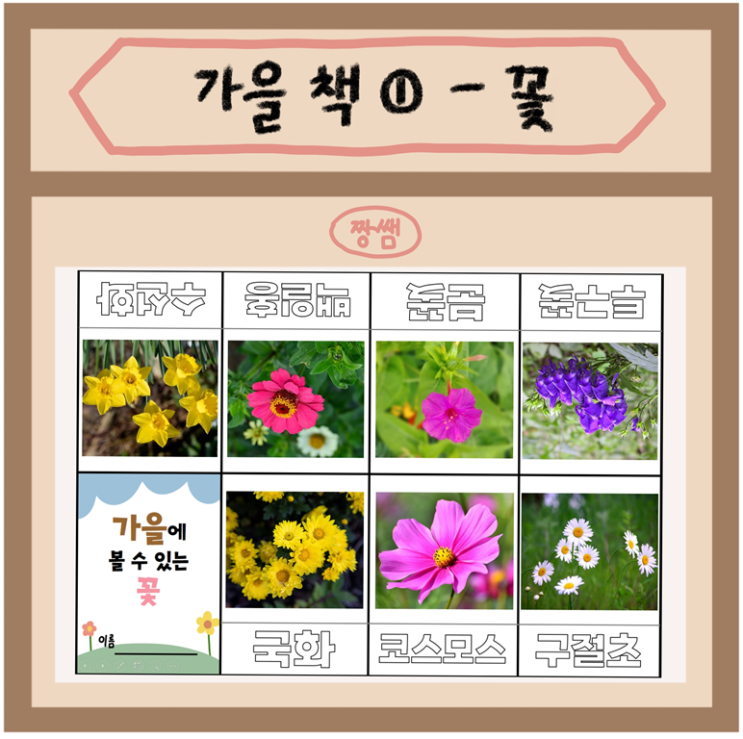 짱쌤자료 가을 책 1 가을에 볼 수 있는 꽃 네이버 블로그