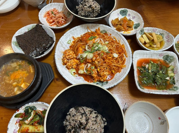울산 명촌 찜마루 가족외식맛집 곤드레밥 뽈찜 된장찌개 만이천원 점심특선추천 네이버 블로그
