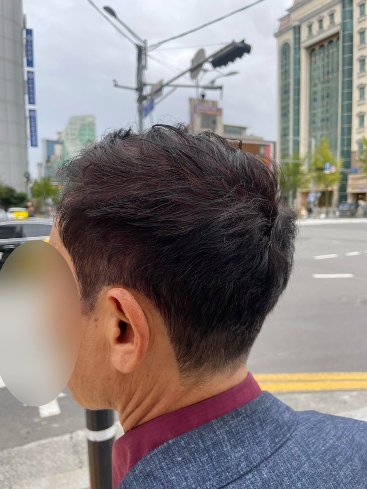울산 맨스페이스 50대헤어스타일 커트 염색후기 아빠 대만족 네이버 블로그