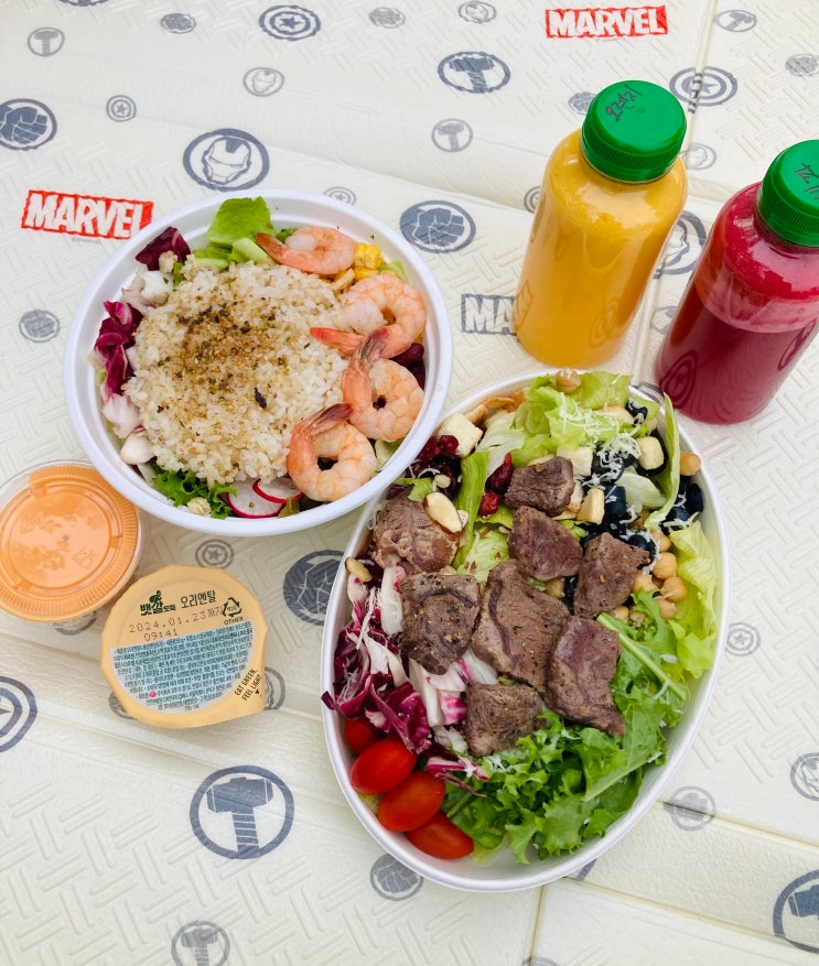 청주 주성동 맛집 뱃살도둑 율량점 메뉴 가격 샐러드 포케 다이어트 피크닉 추천 네이버 블로그