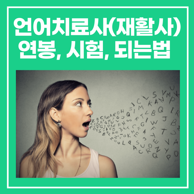 언어치료사 연봉언어재활사자격증 시험 되는법 정리 네이버 블로그