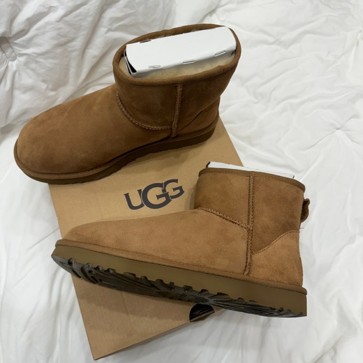 부산 신세계백화점 센텀시티 ㅣ Ugg 클래식미니 미국 어그 부츠 체스트넛 여자 사이즈 구매 후기 가격 ㅣ 온라인구매 한파 월동