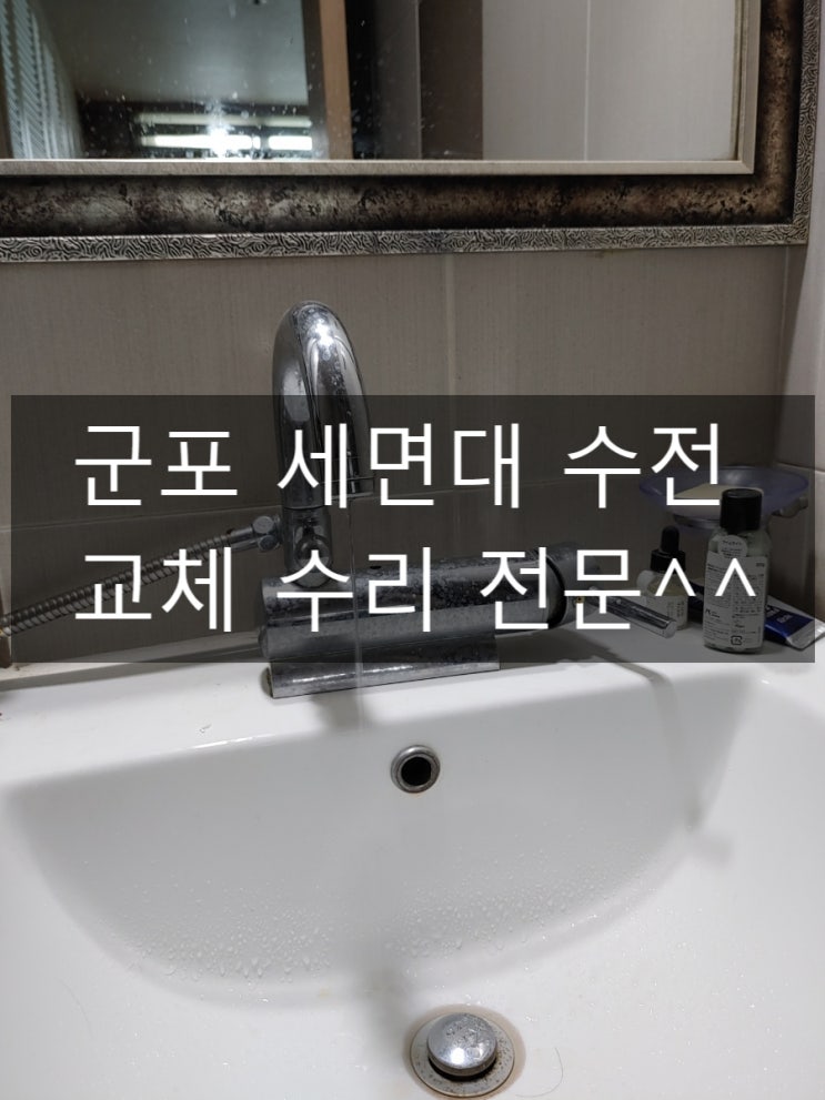 군포 세면대 수전 교체 세면기 투홀 샤워기 겸용 수도꼭지 설치 전문 네이버 블로그