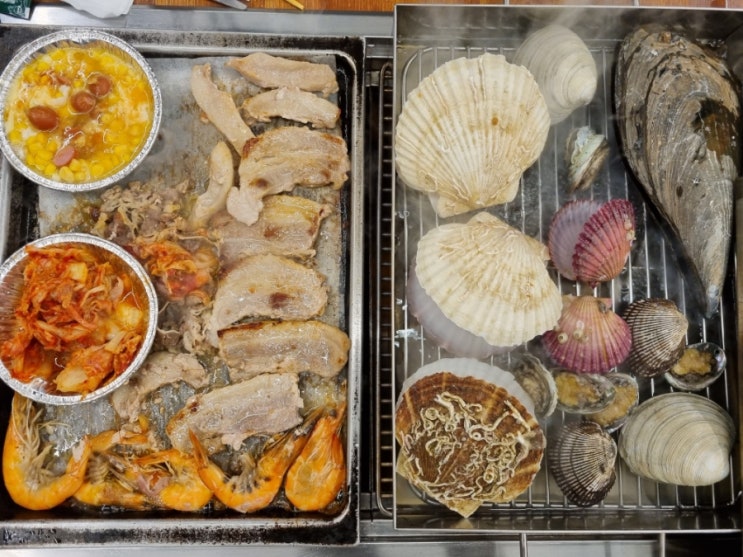 시흥 배곧 맛집 청춘무한리필조개구이 ~ 조개구이와 고기가 모두 무한리필이라고 네이버 블로그
