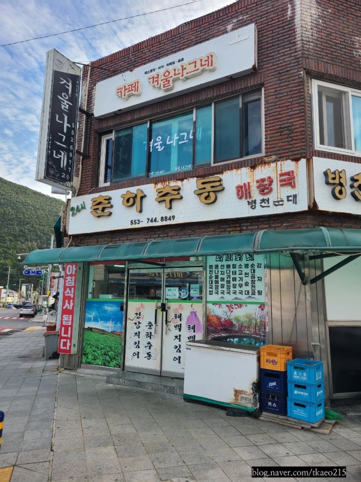 태백 황지동 맛집 아침식사 춘하추동 해장국 현지인 맛집 네이버 블로그