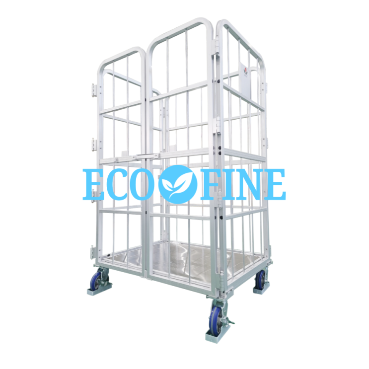 주문 제작 사례 - 발 끼임 방지 캐스터 부착 알루미늄 롤테이너 / Aluminum Rolltainer : 네이버 블로그