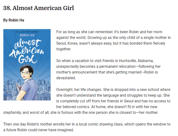 미국, 한국 문화 차이 배우기에 좋은 그래픽 노블 Almost American Girl : 네이버 블로그