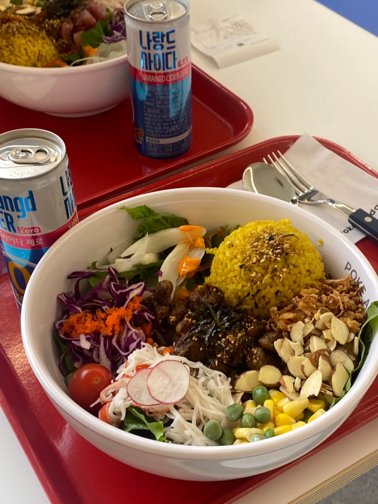 가산 맛집 포케올데이 칼로리 들기름 메밀면 샐러드 메뉴 후기 네이버 블로그