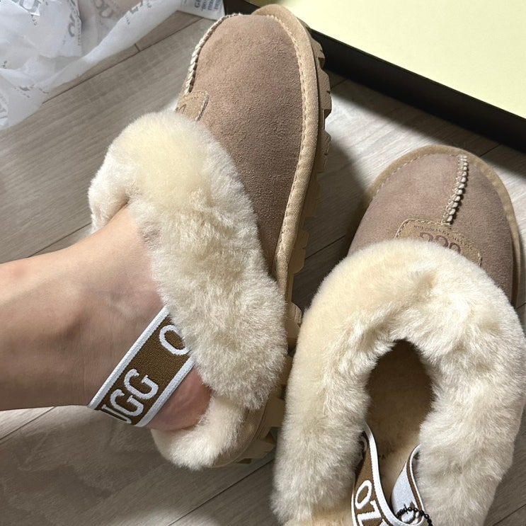 Ugg 어그 스트랩 코켓 슬리퍼 샌드 색상 Eu38 사이즈 팁 네이버 블로그