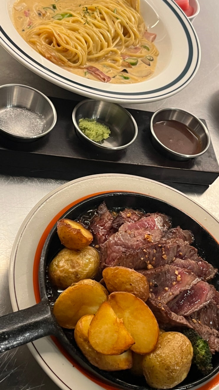 부산 전포맛집 전포사잇길맛집 불쇼 제대로인 버터 스테이크와 땡초 크림 파스타 맛집 네이버 블로그
