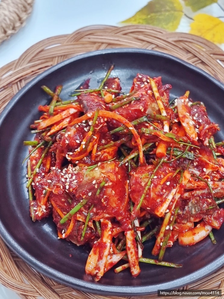 양념꽃게무침 만드는법 양념꽃게장 양념게장 꽃게무침양념 만들기 네이버 블로그