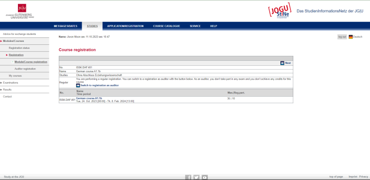 [독일 프리무버] #14 드디어 공부하는 독일 프리무버 :: JGU 마인츠대학교 ISSK 독일어 코스 + 수강신청하기 : 네이버 블로그
