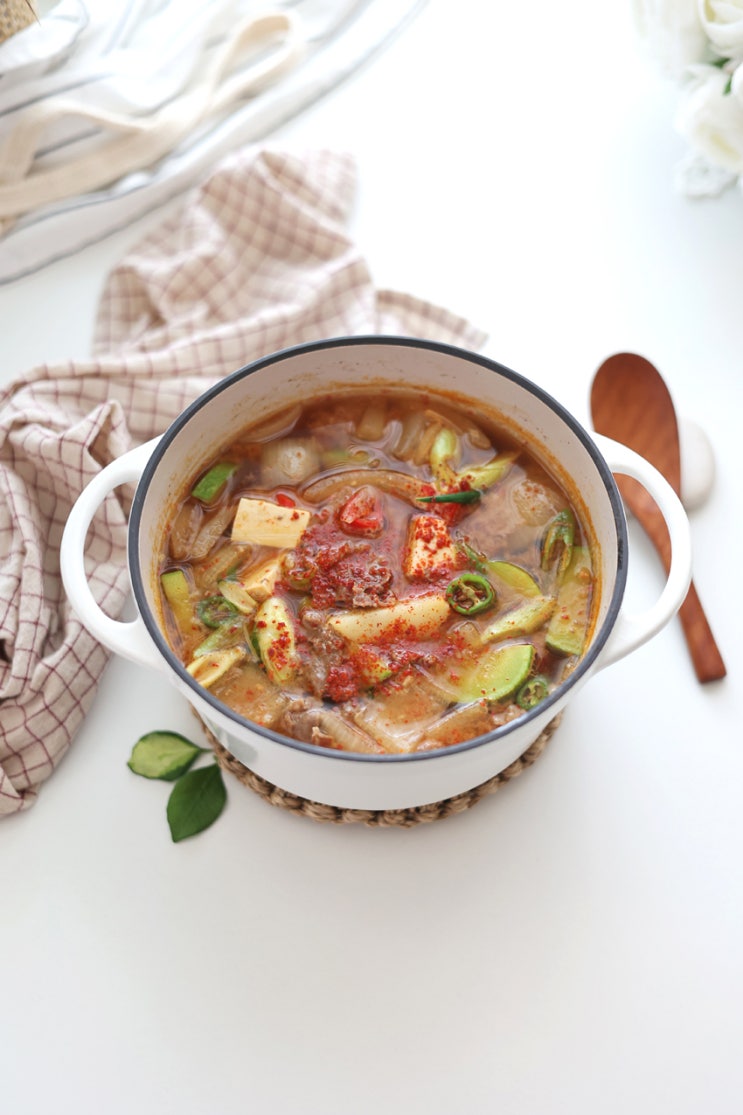 감자 호박 된장찌개 레시피 소고기 된장찌개 맛있게 끓이는법 찌개종류 네이버 블로그