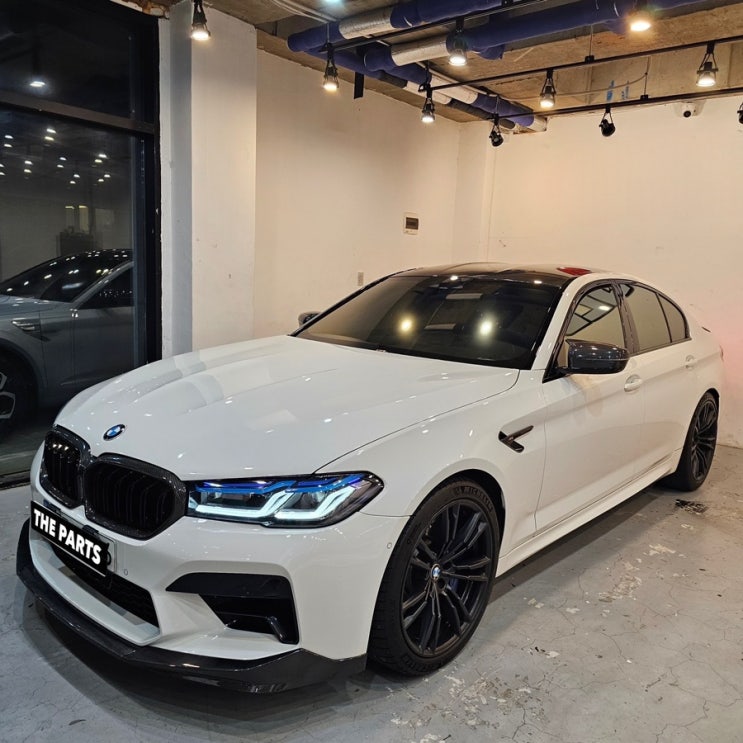 The Parts Bmw F90 M5 신형개조 Lci개조 카본프론트립 휀다덕트가니쉬 컴페티션스포일러 카본그릴