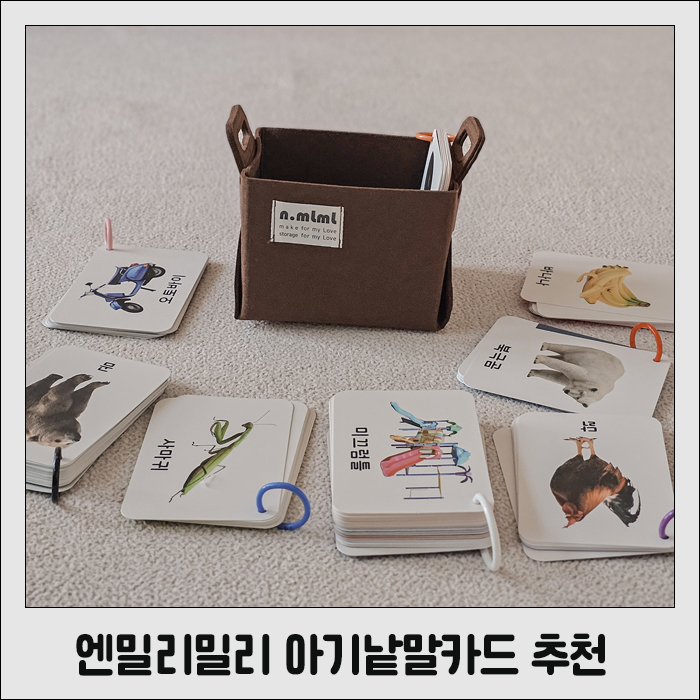 엔밀리밀리 아기낱말카드 추천 엄마표 유아한글공부 네이버 블로그