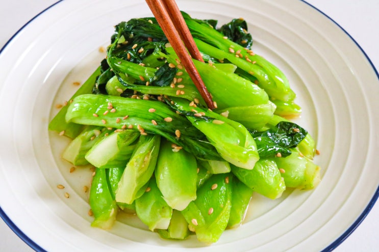 청경채 무침 요리 만들기 청경채 나물 데치기 반찬 레시피 청경채 손질 나물요리 만드는 법 네이버 블로그